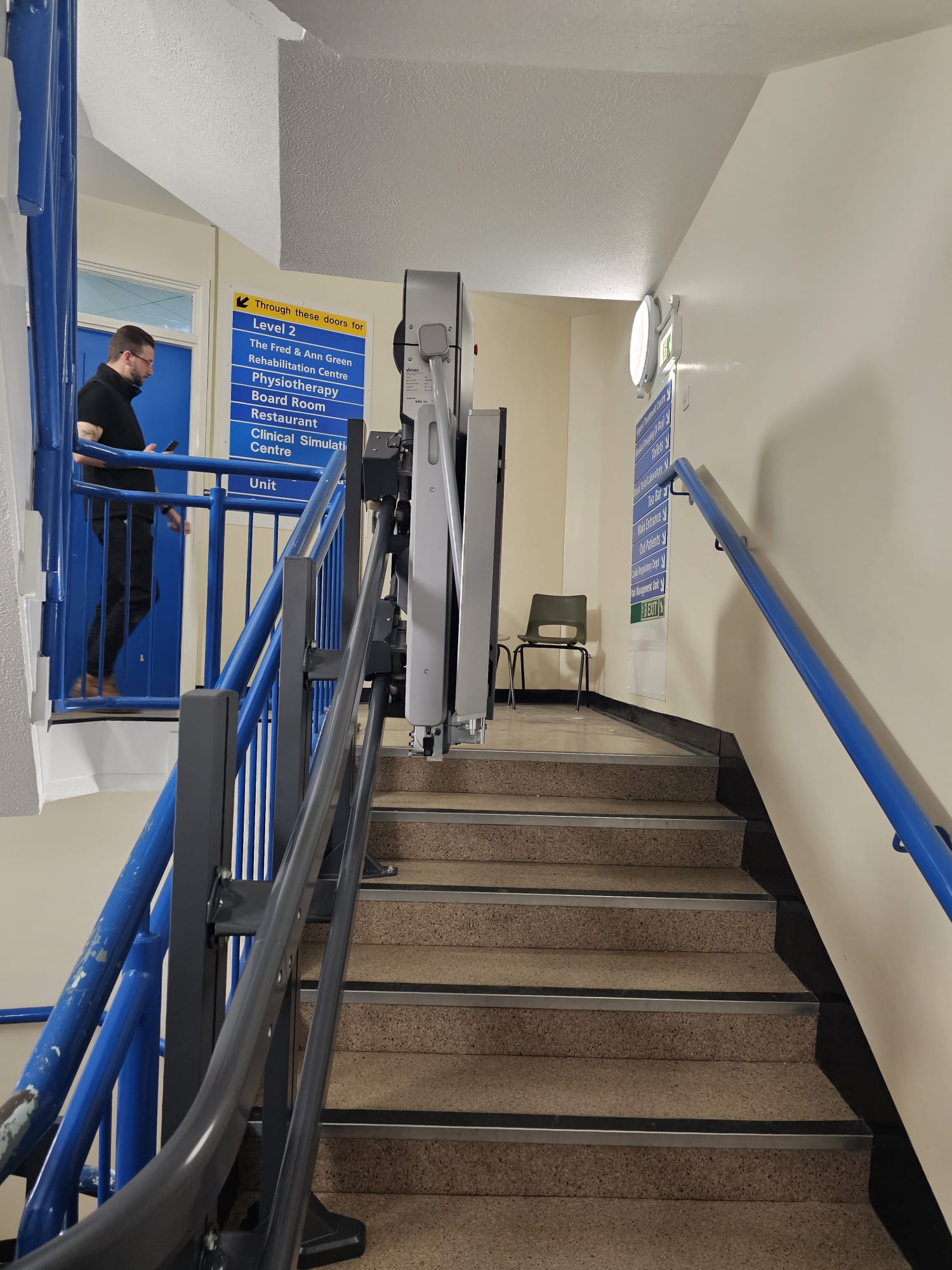 Successful Installation of the new platform stairlift V6s to overcome 3 ...
